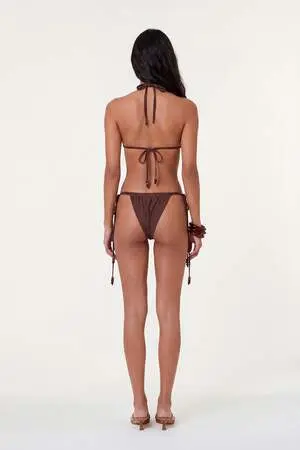 NICHOLAS Shelli Bikini Top - Espresso