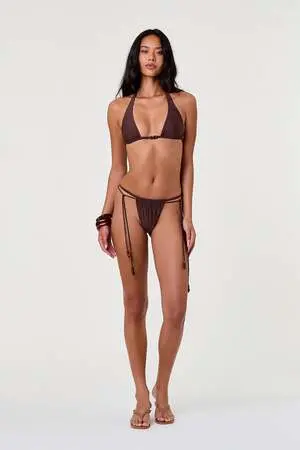 NICHOLAS Shelli Bikini Top - Espresso