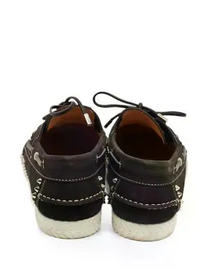 CHRISTIAN LOUBOUTIN Steckel Spiked Leather Boat Shoes