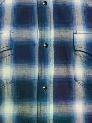 Saint Laurent Plaid-pattern Cotton Shirt