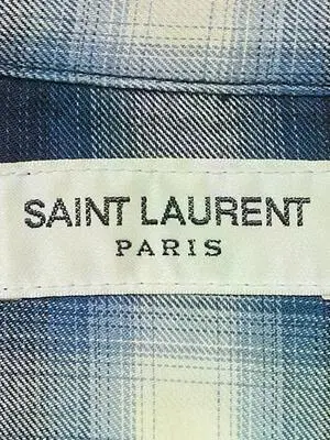 Saint Laurent Plaid-pattern Cotton Shirt
