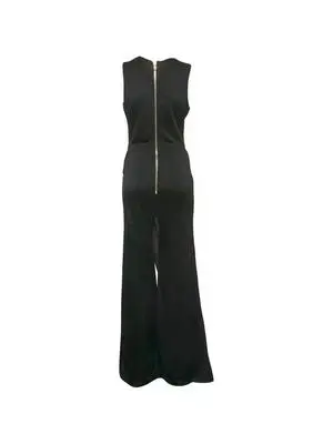 Balmain Wrap Effect Jumpsuit With Gold-tone Buttons