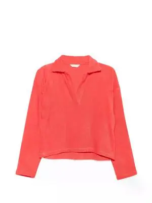 TERRY PUESTO Polo Collar V-neck Sweater