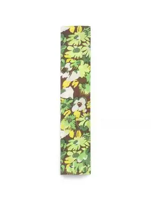 Marni Pop Flowers Silk Scarf - Green