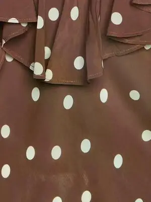 Polo Ralph Lauren Ruffled Polka-dot Top