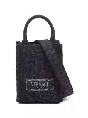 Versace Mini Athena Barocco Jacquard Tote Bag