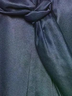 Prada Navy Draped Midi Dress