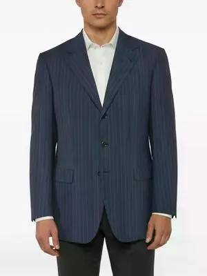 Brioni Senato Single-breasted Pinstripe Wool-blend Blazer