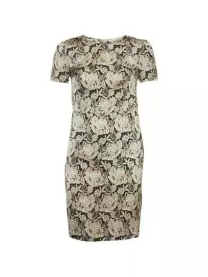 Stella McCartney Beige Floral-print Midi Dress