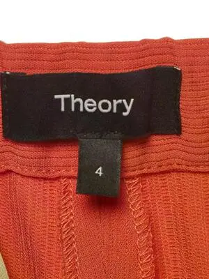 Theory Textured Straight-leg Trousers