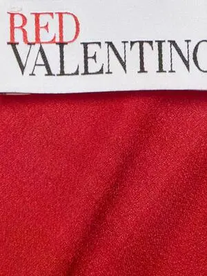 Red Valentino Wrap-style Crepe Mini Dress