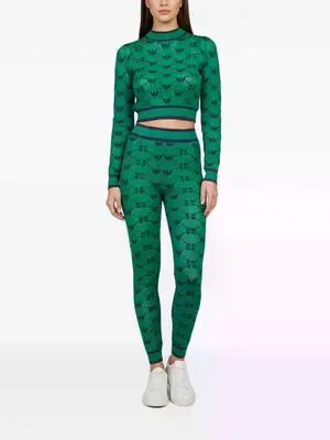 Gucci X Adidas Monogram Jacquard Top And Leggings
