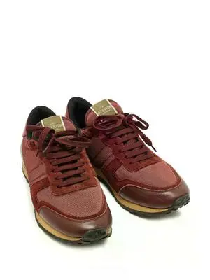 Valentino Garavani Rockrunner Panelled Sneakers - Red