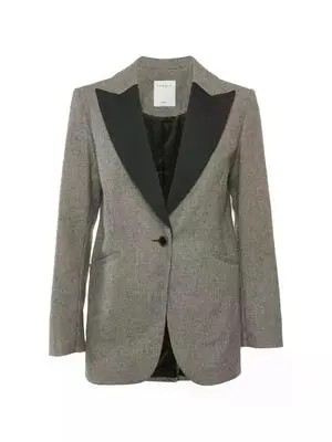 Sandro Houndstooth Wool-blend Blazer
