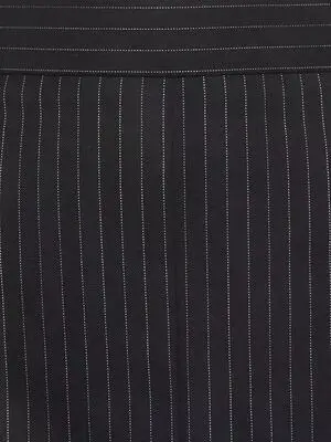Max Mara Pinstriped Wool Pencil Skirt