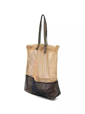 ÉPICE Mesh-knit Bicolor Shoulder Bag