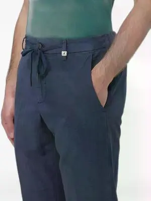 MYTHS Drawstring-waist Twill Chino Pants