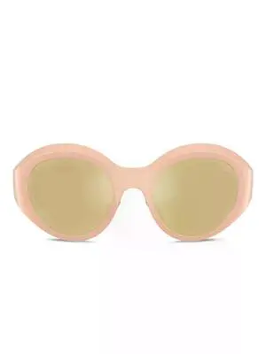 Moncler Futuro Oval-frame Sunglasses - Pink