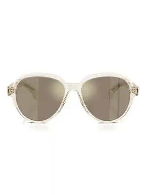 Moncler Transparent Round-frame Sunglasses - Yellow