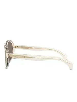 Moncler Transparent Round-frame Sunglasses