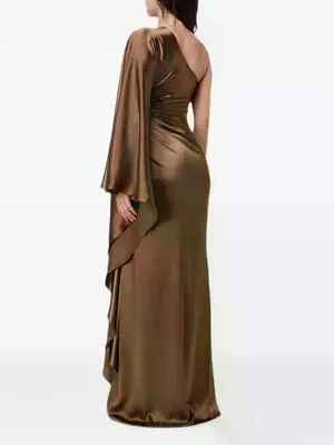 MONOT One-shoulder Satin Gown