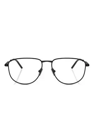 Moncler Geometric Frame Glasses - Black