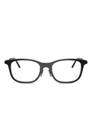 Moncler Rectangle-frame Metal Glasses - Black