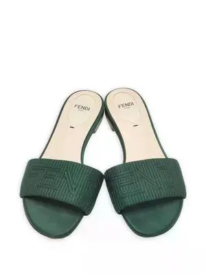 Fendi Logo-motif Slides