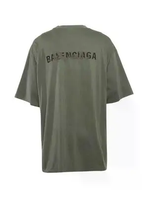 Balenciaga Logo Embroidered T-shirt