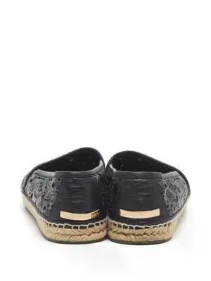 Burberry Cut-out Leather Espadrilles