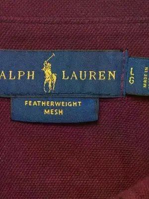 Ralph Lauren Featherweight Mesh Long Sleeve Shirt - Red