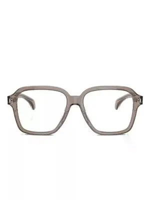 Moncler Geometric Frame Glasses - Neutrals