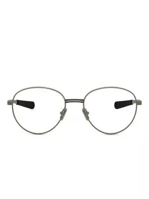 Moncler Oval-frame Glasses - Silver