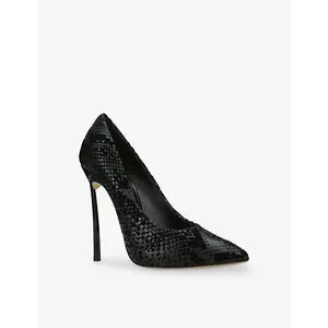 Casadei Blade Kitana 100 Snake-effect Leather Pumps