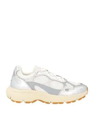 Timberland Sneakers Size Leather, Textile Fibers - Silver