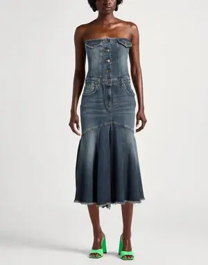 Pinko Midi Dress Size Cotton, Elastane