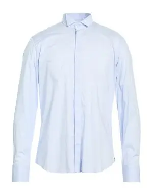 MANUEL RITZ Shirt Sky Size Cotton, Elastane