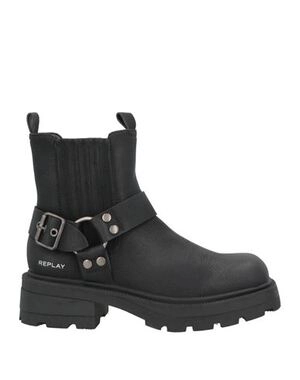 REPLAY Ankle Boots In Synthetic Material - Black