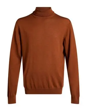 DANIELE FIESOLI Turtleneck Rust Size Merino Wool