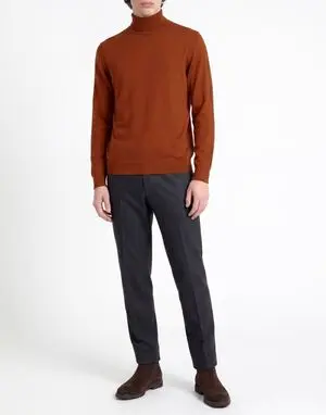 DANIELE FIESOLI Turtleneck Rust Size Merino Wool