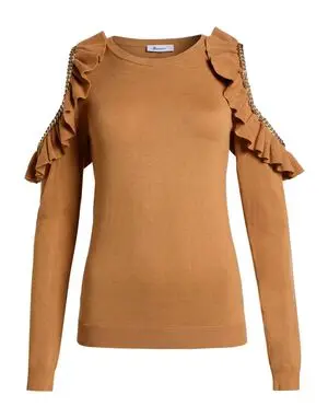 HOPPER Sweater Camel Size Viscose, Elastane