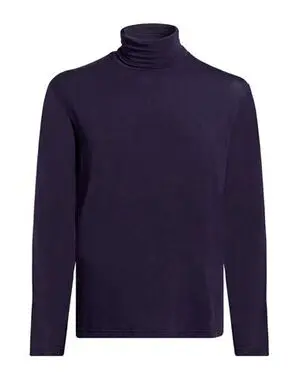 TAKESHY KUROSAWA Turtleneck Size Tencel, Wool, Elastane - Navy