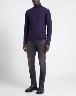 TAKESHY KUROSAWA Turtleneck Size Tencel, Wool, Elastane - Navy