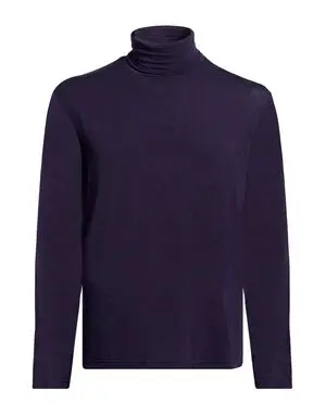 TAKESHY KUROSAWA Turtleneck Size Tencel, Wool, Elastane - Navy