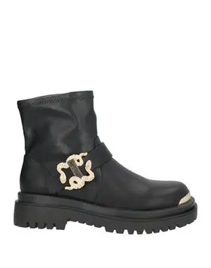 Just Cavalli Ankle Boots Size Synthetic Material - Black