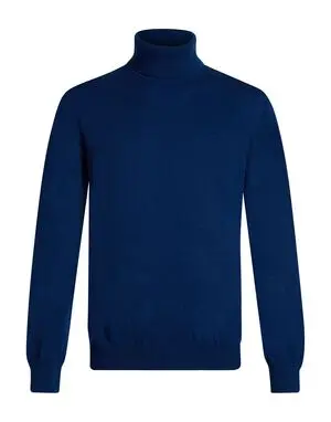 Alpha Studio Turtleneck Dark Size Cashmere - Blue