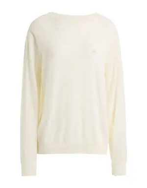 Peserico Ivory Merino Wool Crewneck Sweater