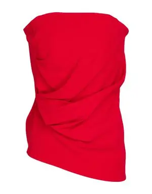 Liviana Conti Viscose And Acetate Tube Top - Red