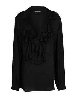 TOM FORD Top Size Viscose, Silk - Black
