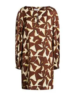 OTTOD'AME Mini Dress Size Viscose - Brown
